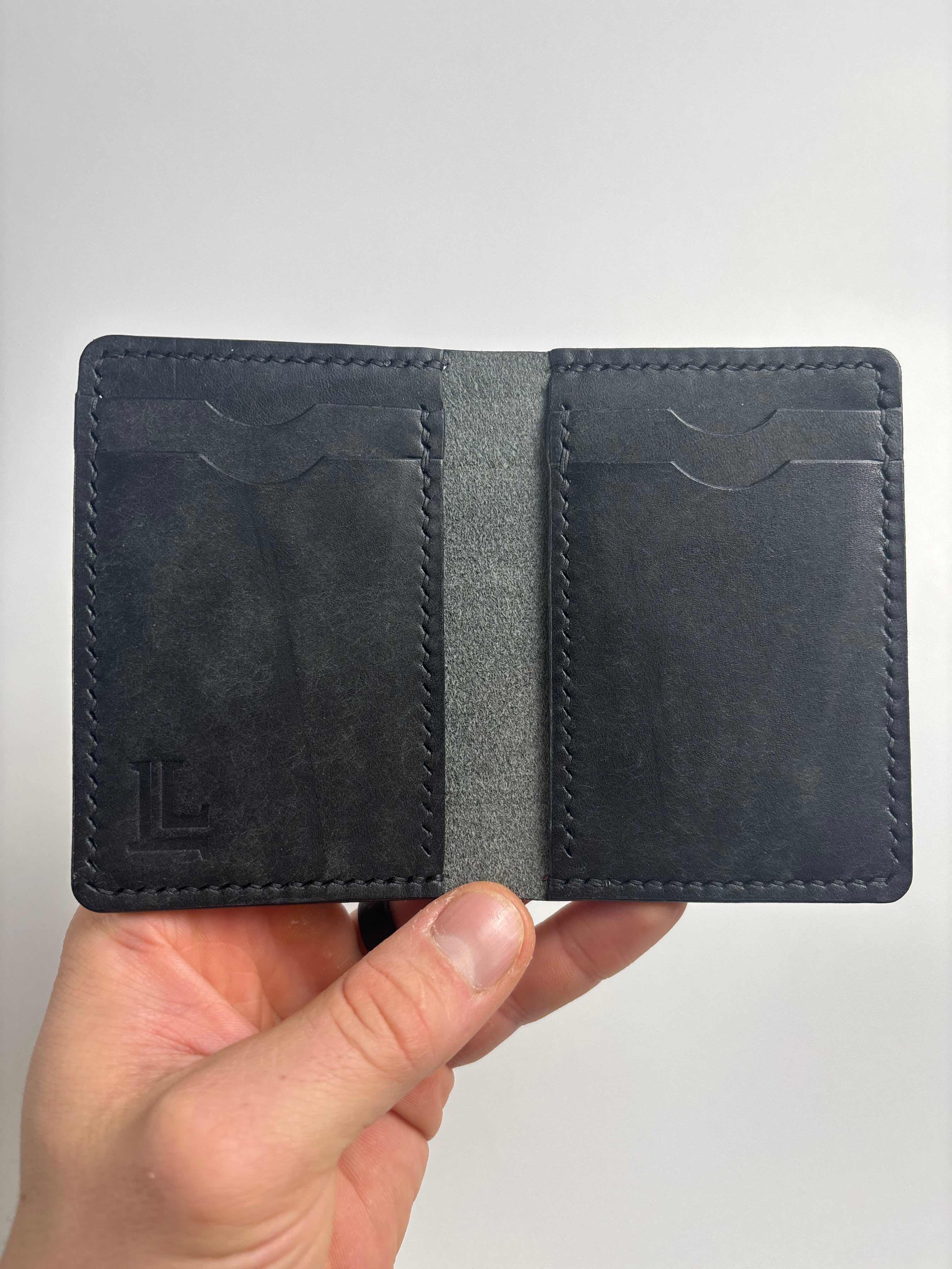 Vertical Bi-Fold – Laffin Leather
